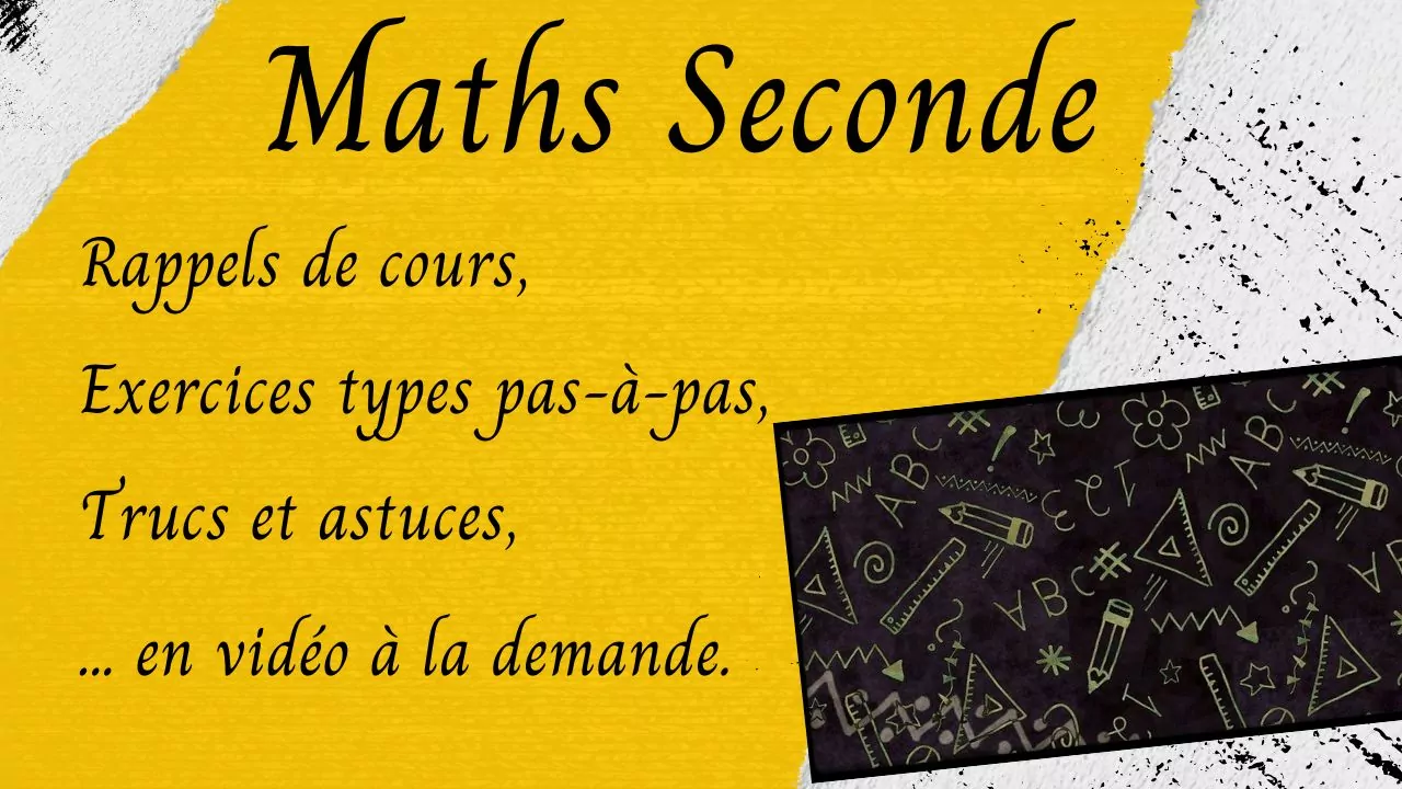 Programme, cours et exercices en ligne de mathématiques de Seconde | Cours Griffon